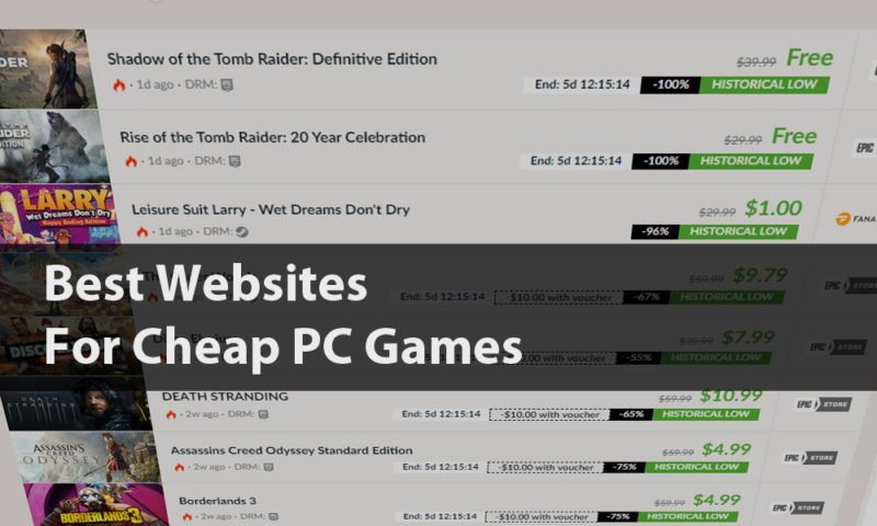 10 Best Websites For Buying Cheap PC Games Keys